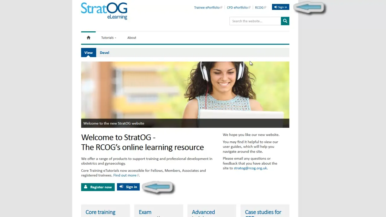 How to register with StratOG