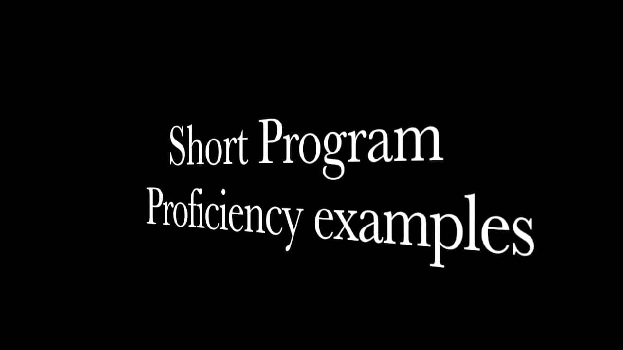 Short Program Performance Examples: Elements on Vimeo