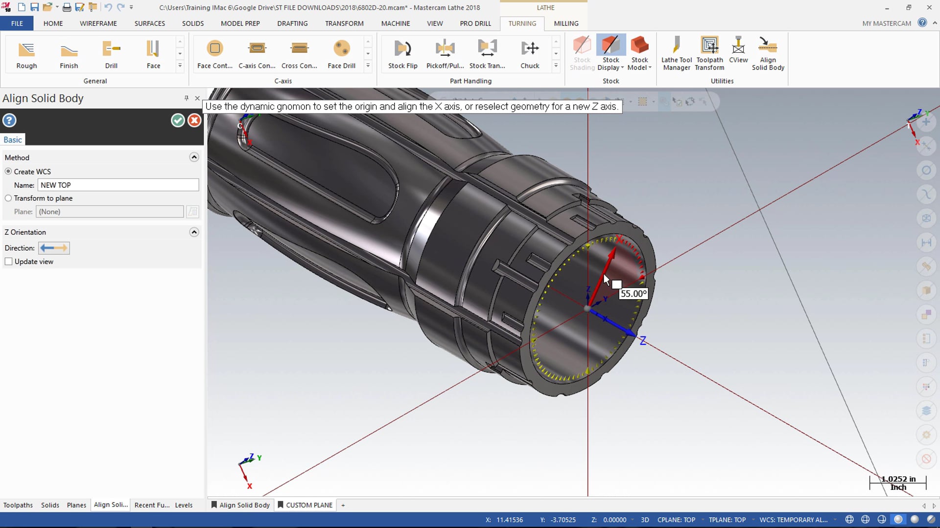 Mastercam 2023 Library - Align Solid Body Mastercam 2023 Library - Align Solid Body