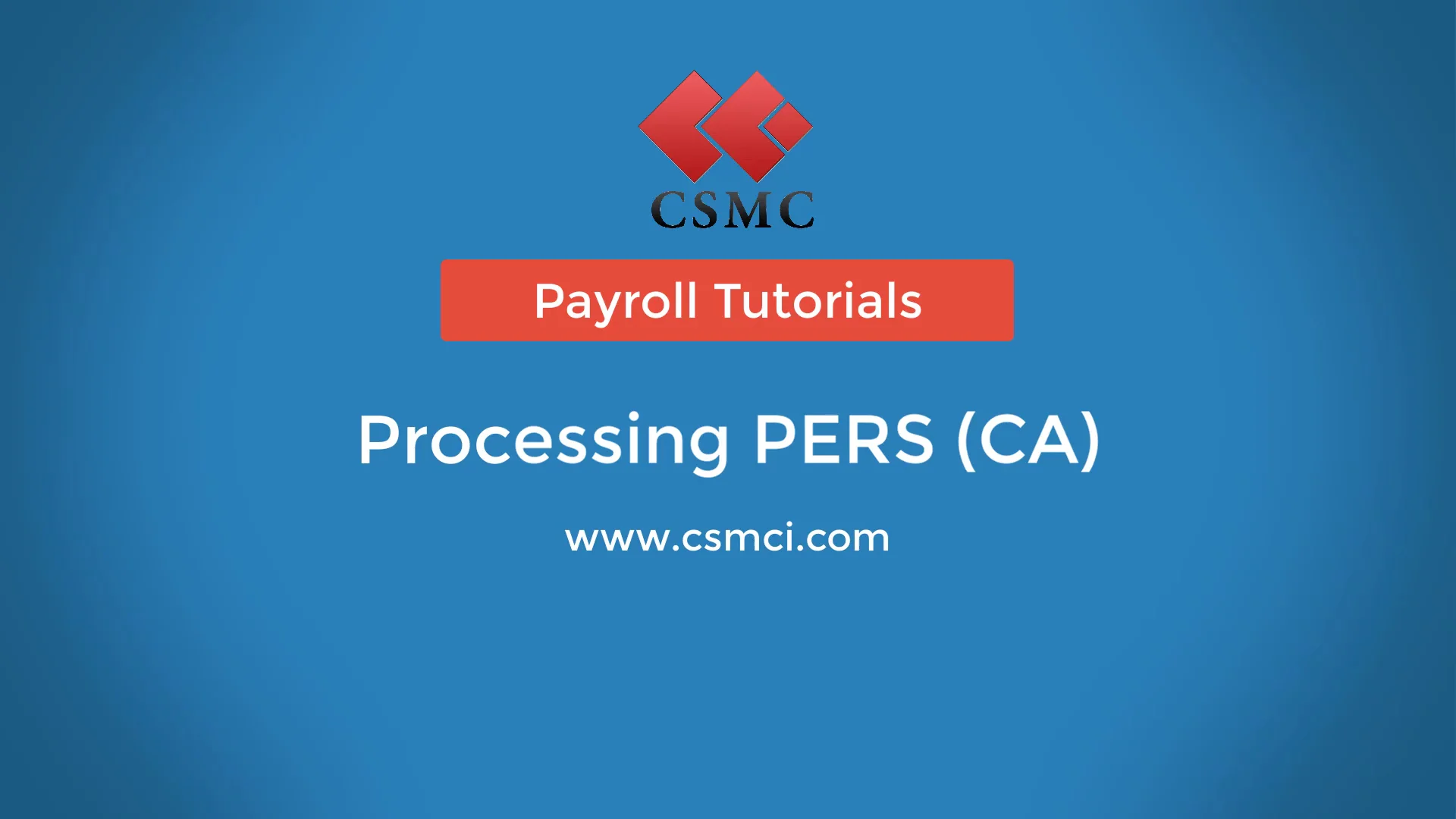 Payroll Training Tutorials - Retirement: Processing CA PERS on Vimeo