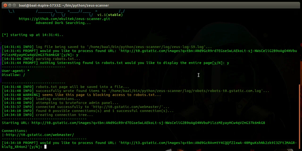 Zeus Scanner Demo on Vimeo