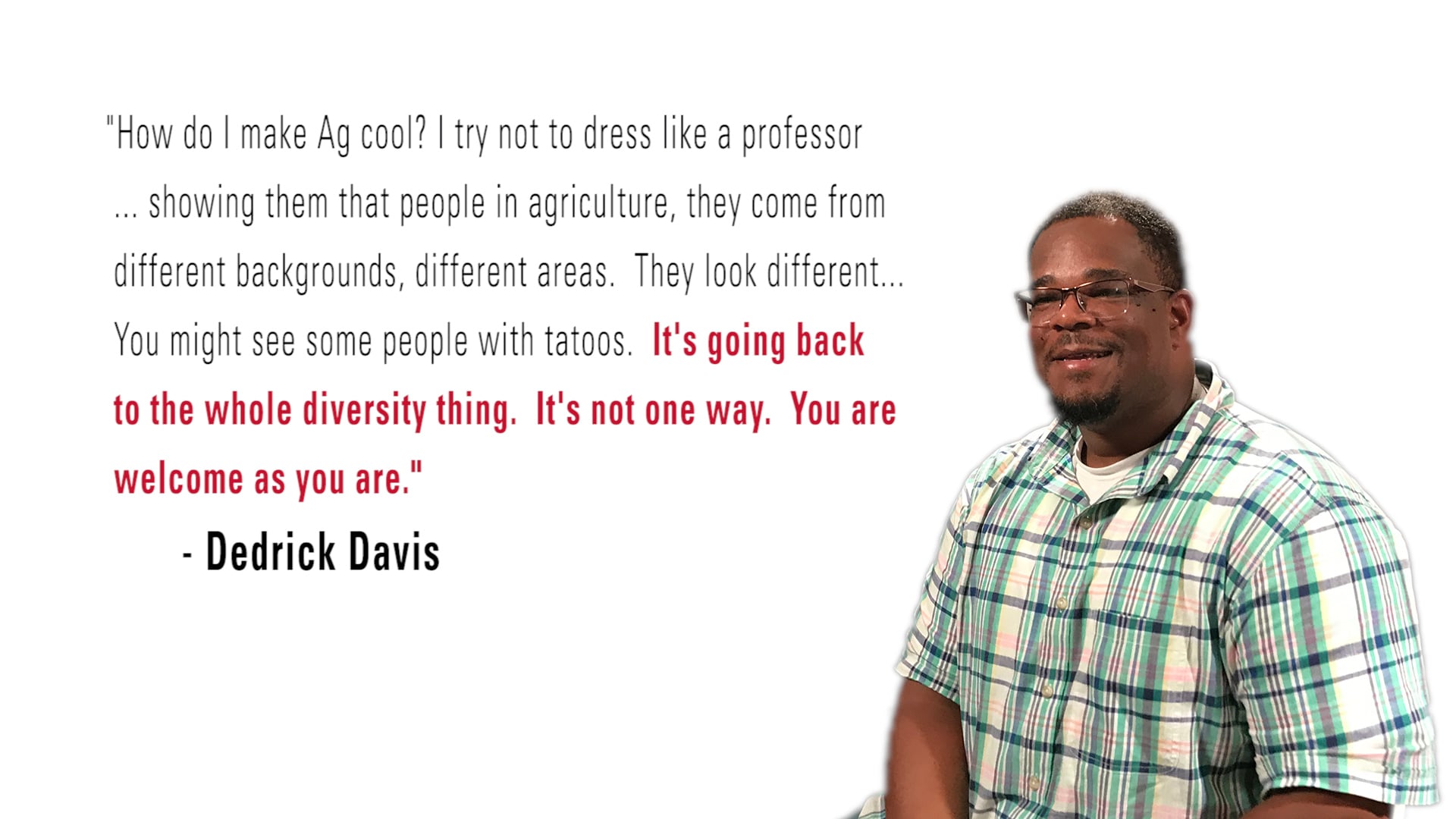 CALS Diversity - Dedrick Davis on Vimeo