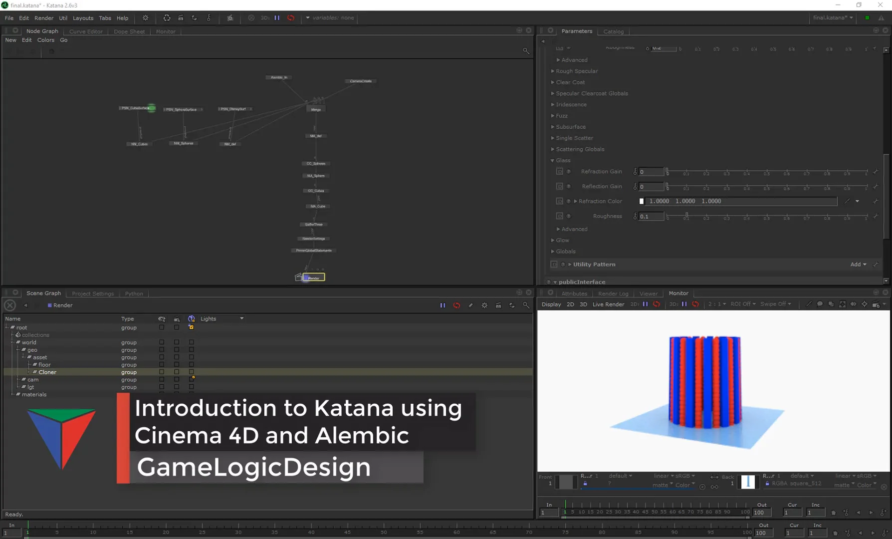 Learning Katana 1: Introduction to Katana using Cinema 4D and Alembic ...