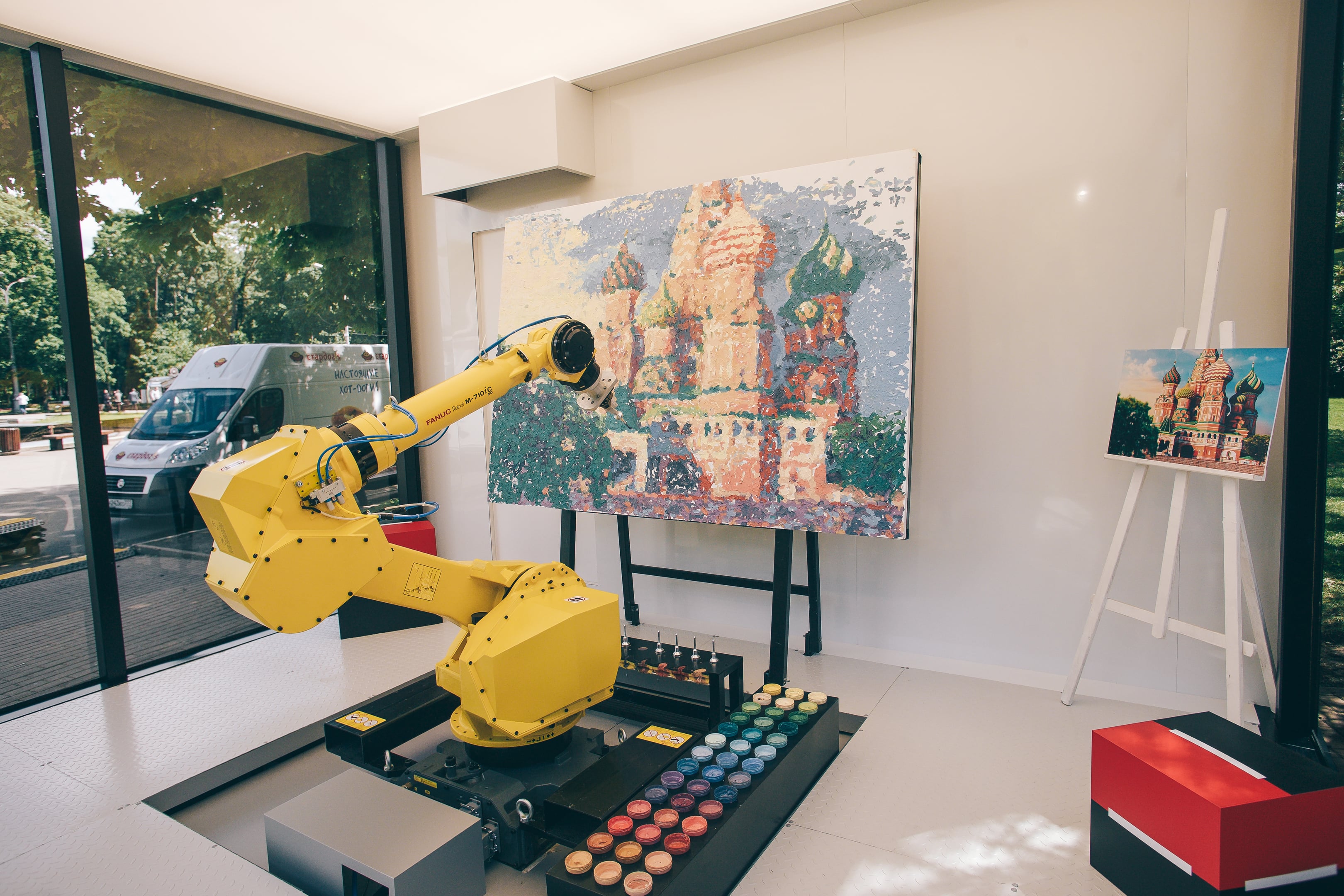 Robot Artist / Interactive Installation with AI on Vimeo