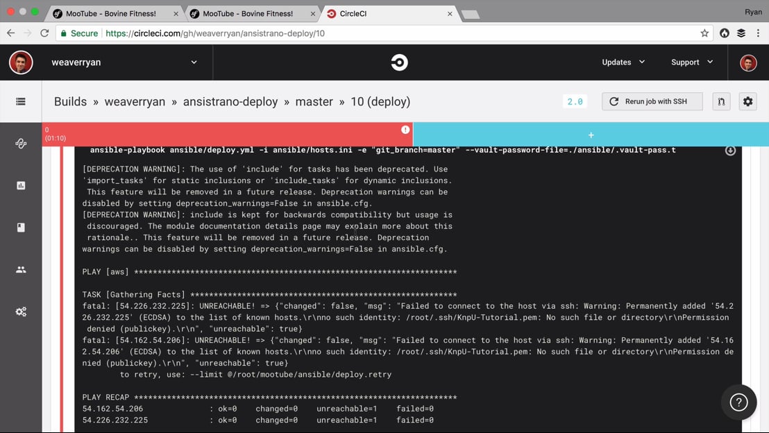 CircleCI: Auto-Deploy my Code! > Animated Deployment with Ansistrano | SymfonyCasts