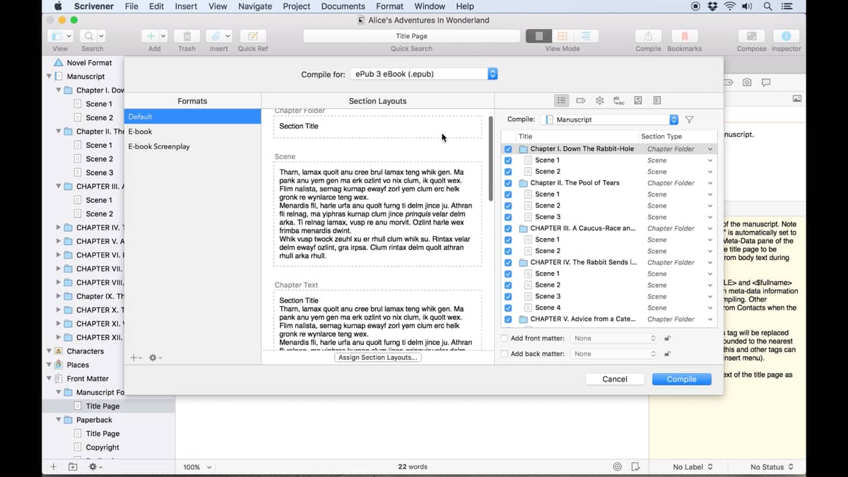 Scrivener 3 1 5 Equals