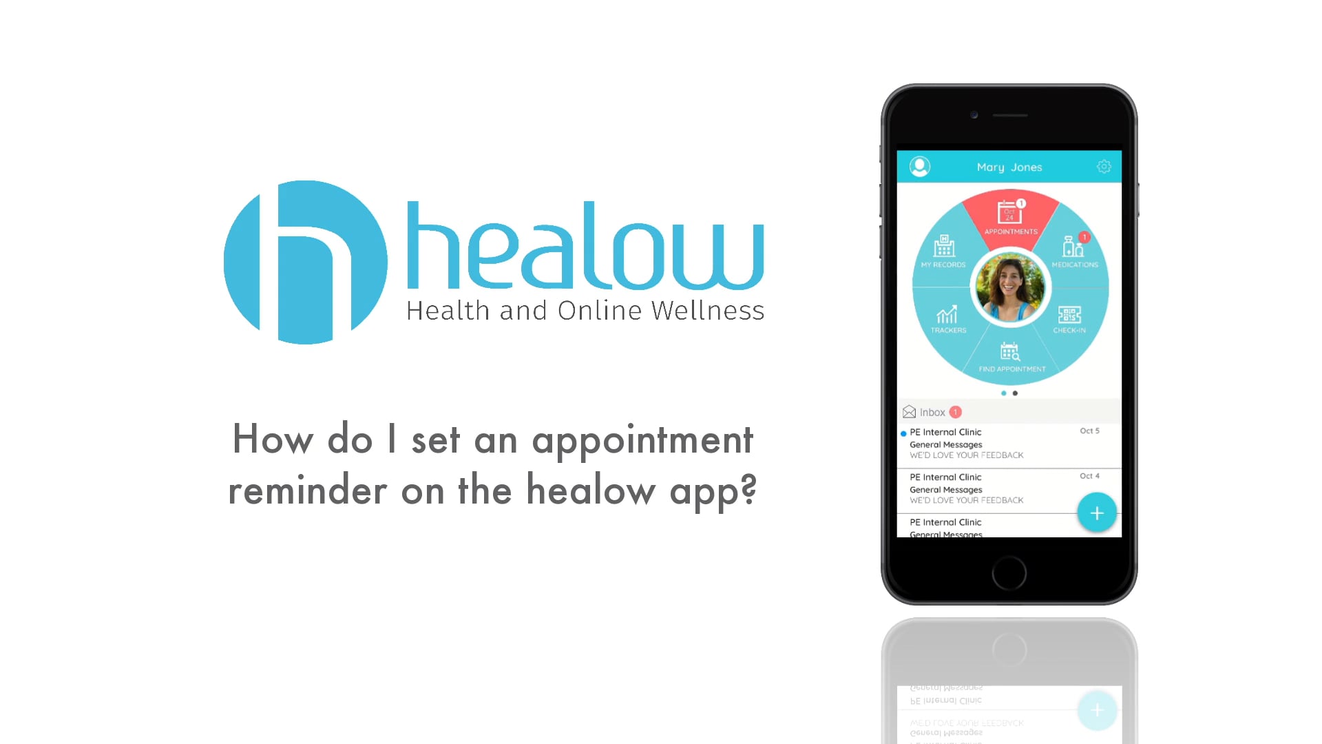 Ask healow: How do I set an appointment reminder on the healow app? on ...