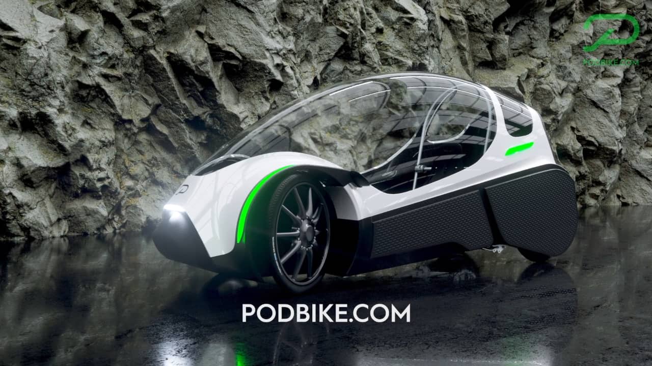 the dual-motor velomobile podbike is a solution to human transport on Vimeo