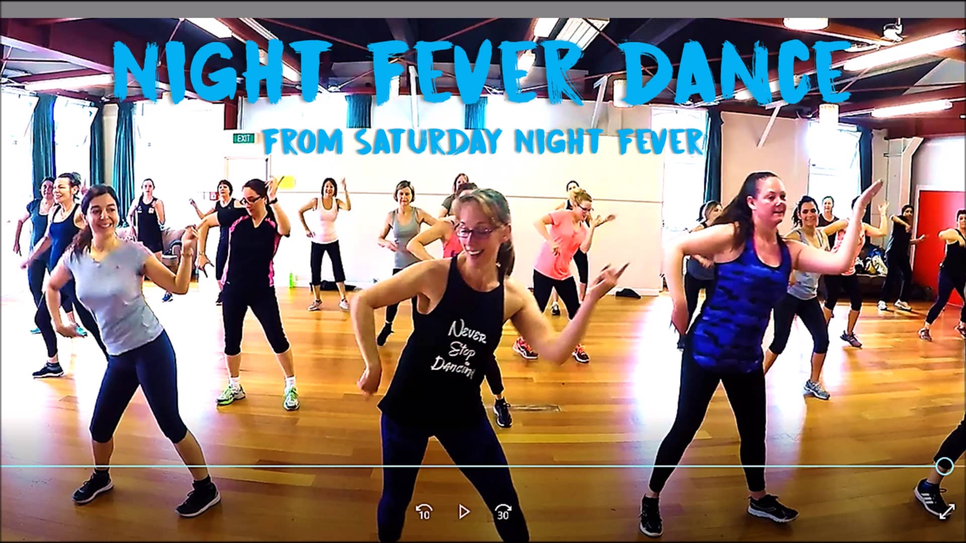 NIGHT FEVER LINE DANCE (BROOKLYN SHUFFLE) FROM SATURDAY NIGHT FEVER on ...