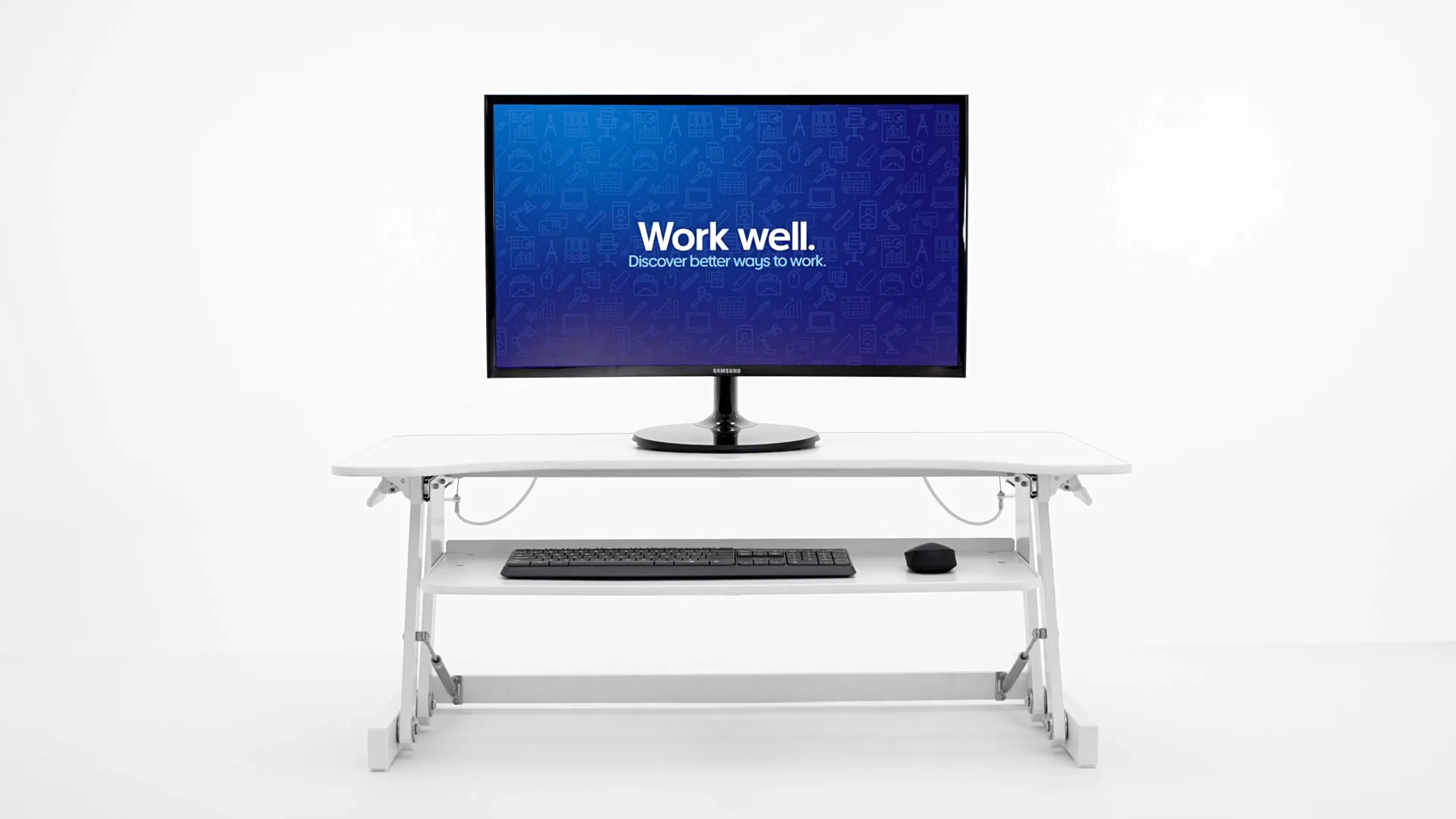 Officeworks: Work Well - Wynston Sit Stand Desk on Vimeo