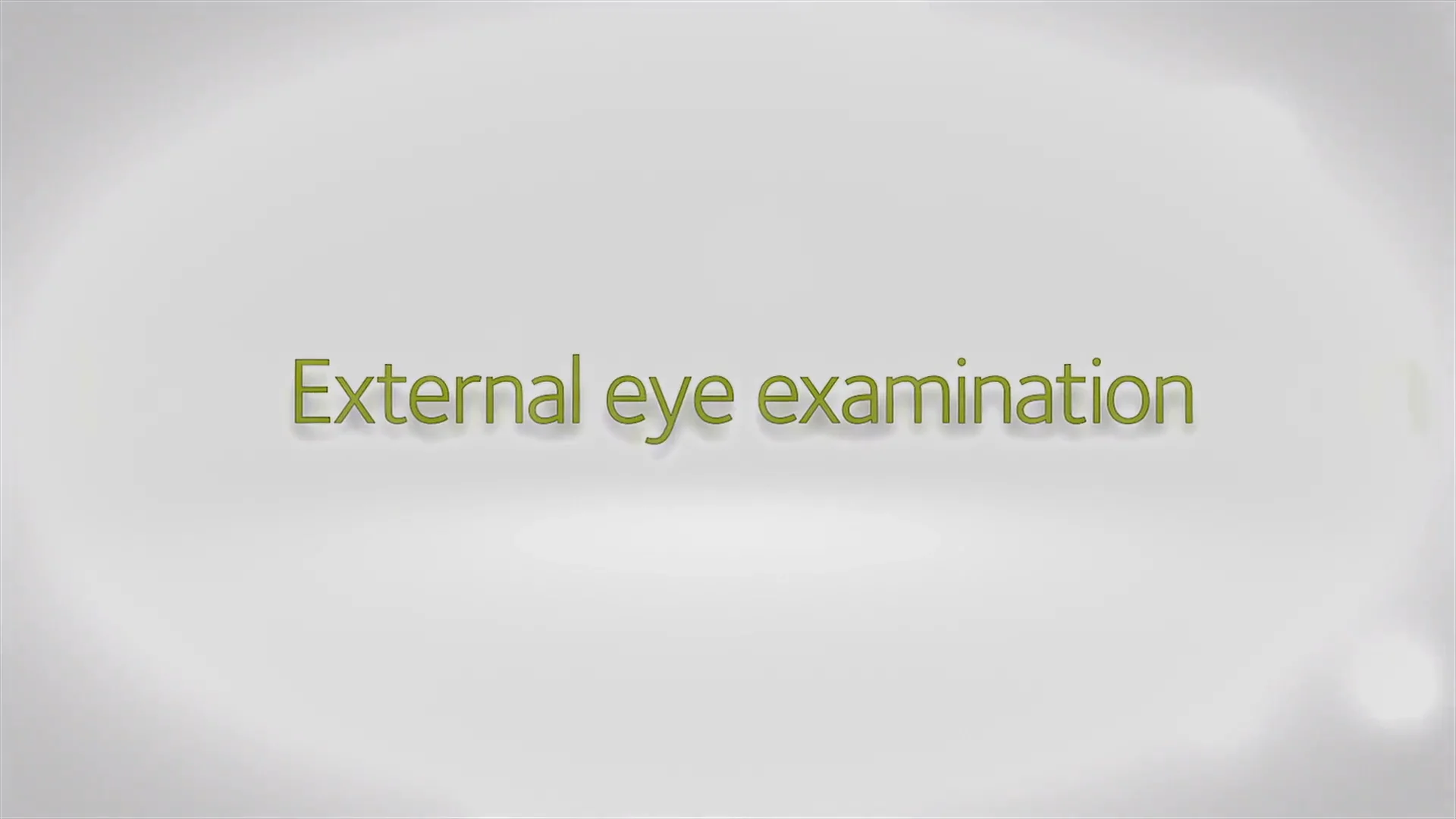 External Eye Examination