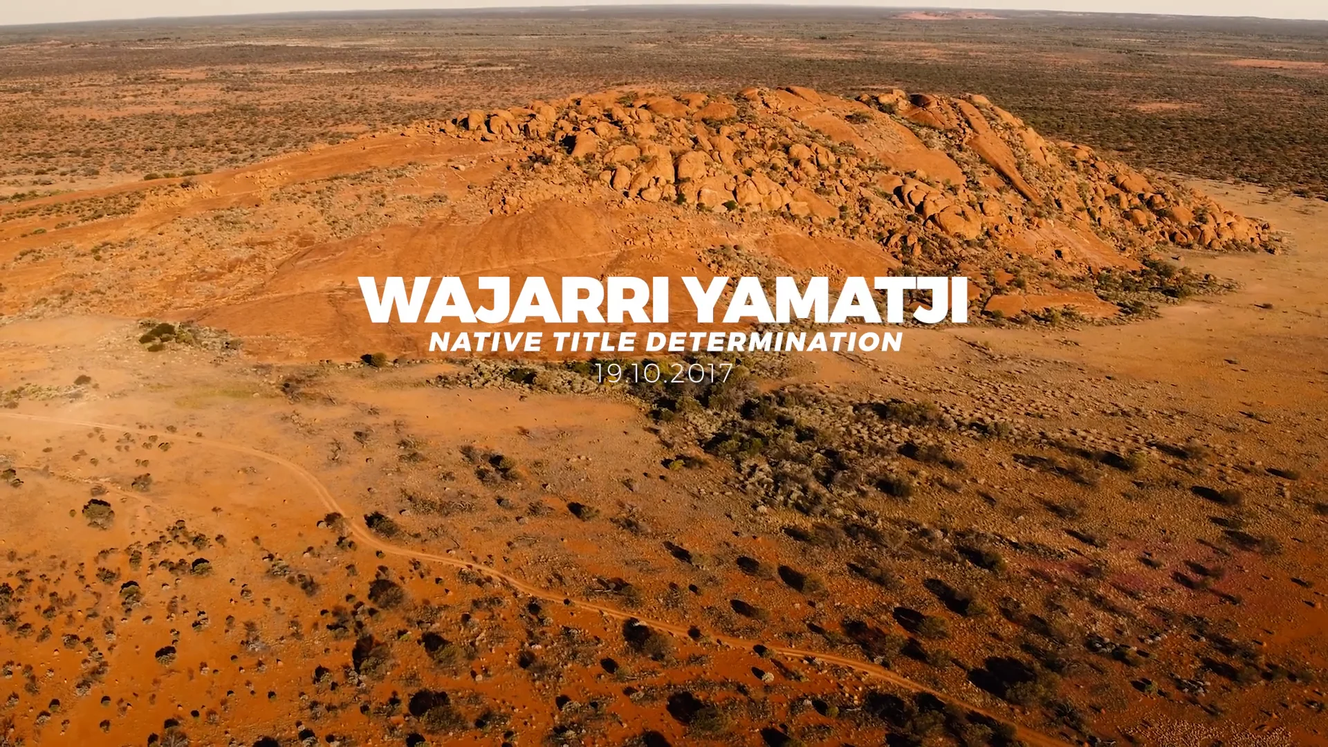 Wajarri Yamatji Native Title - Highlights Video on Vimeo