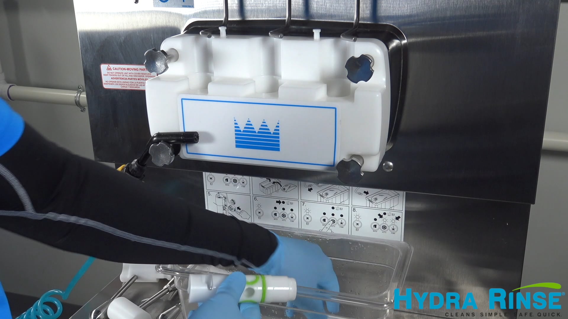 Complete Stage 1 Cleaning Process for the Taylor 8756 Pump Machine on Vimeo