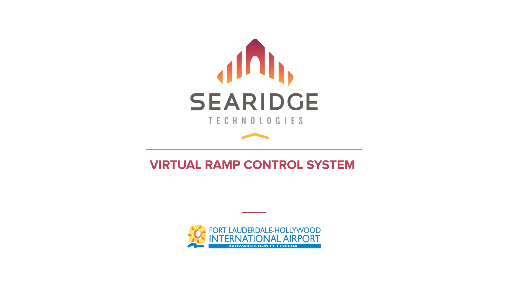 Searidge Virtual Ramp Control System at Fort Lauderdale–Hollywood ...
