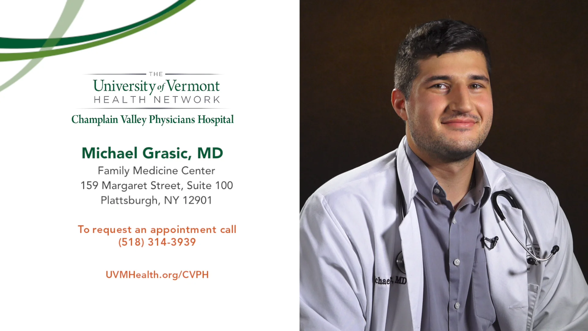 Dr. Grasic CVPH Family Medicine Residency on Vimeo