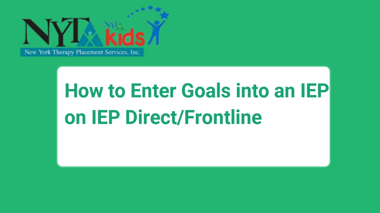 How to enter goals/update progress marks on IEP using IEP direct/Font ...