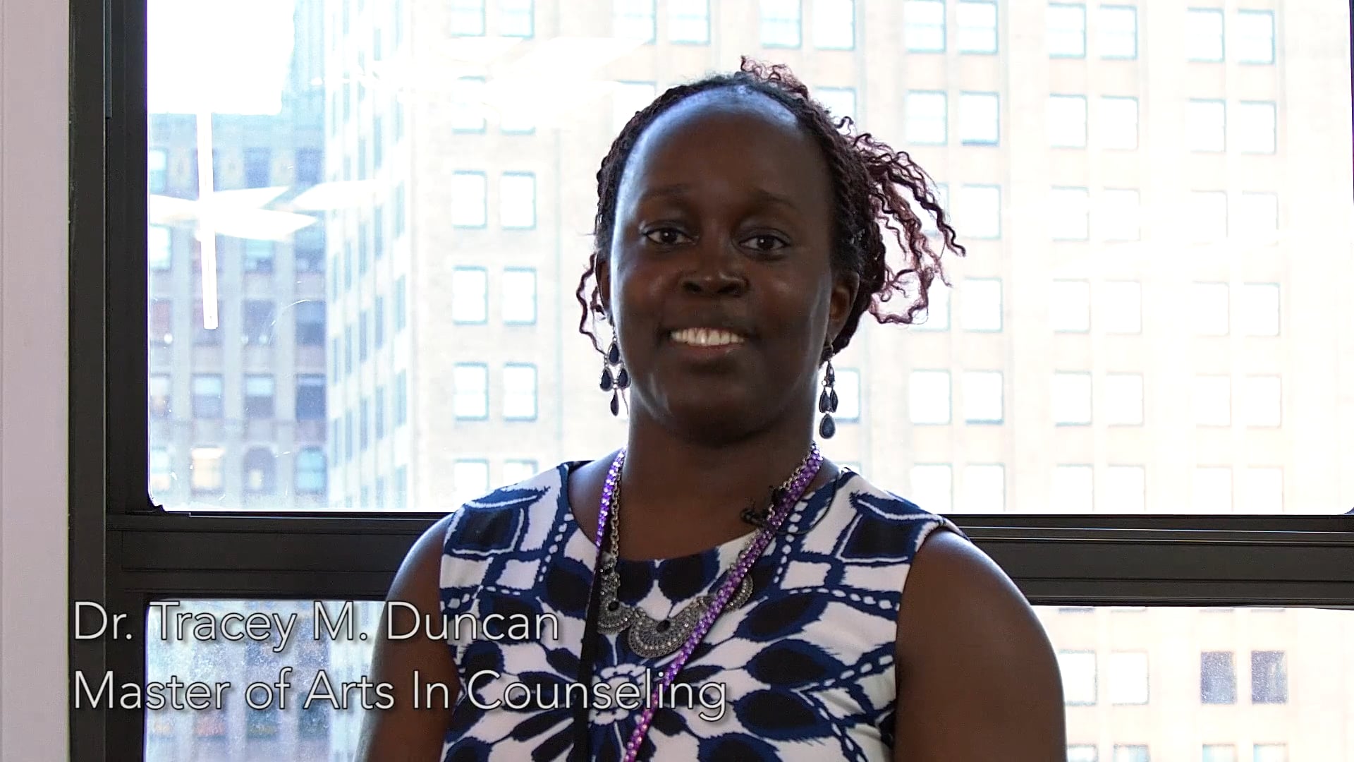 Dr. Tracey M. Duncan - Master of Arts In Counseling on Vimeo