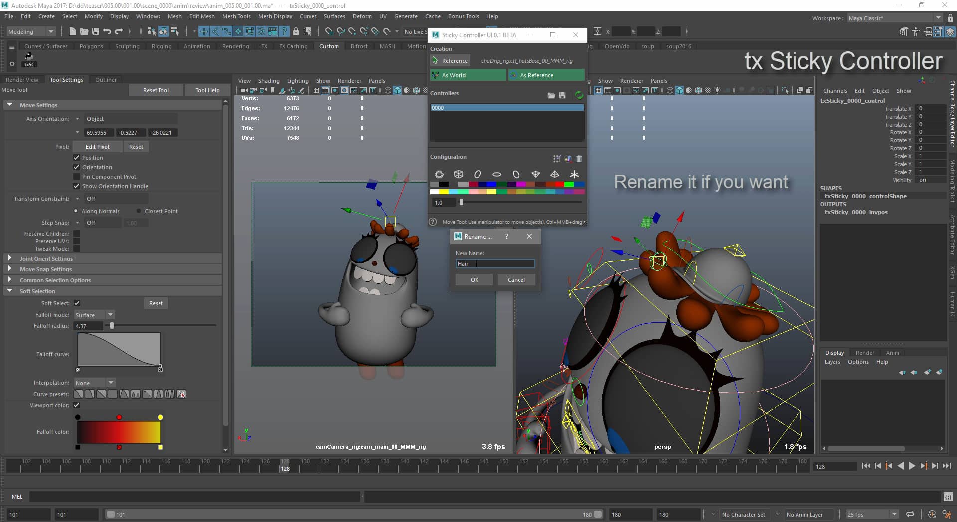 Sticky Controller for Maya on Vimeo