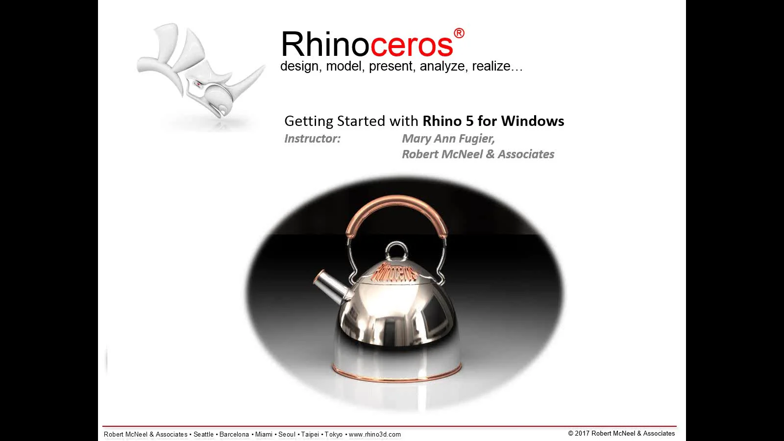 Modeling the Teapot - Getting Started with Rhino for Windows - LIVE on ...