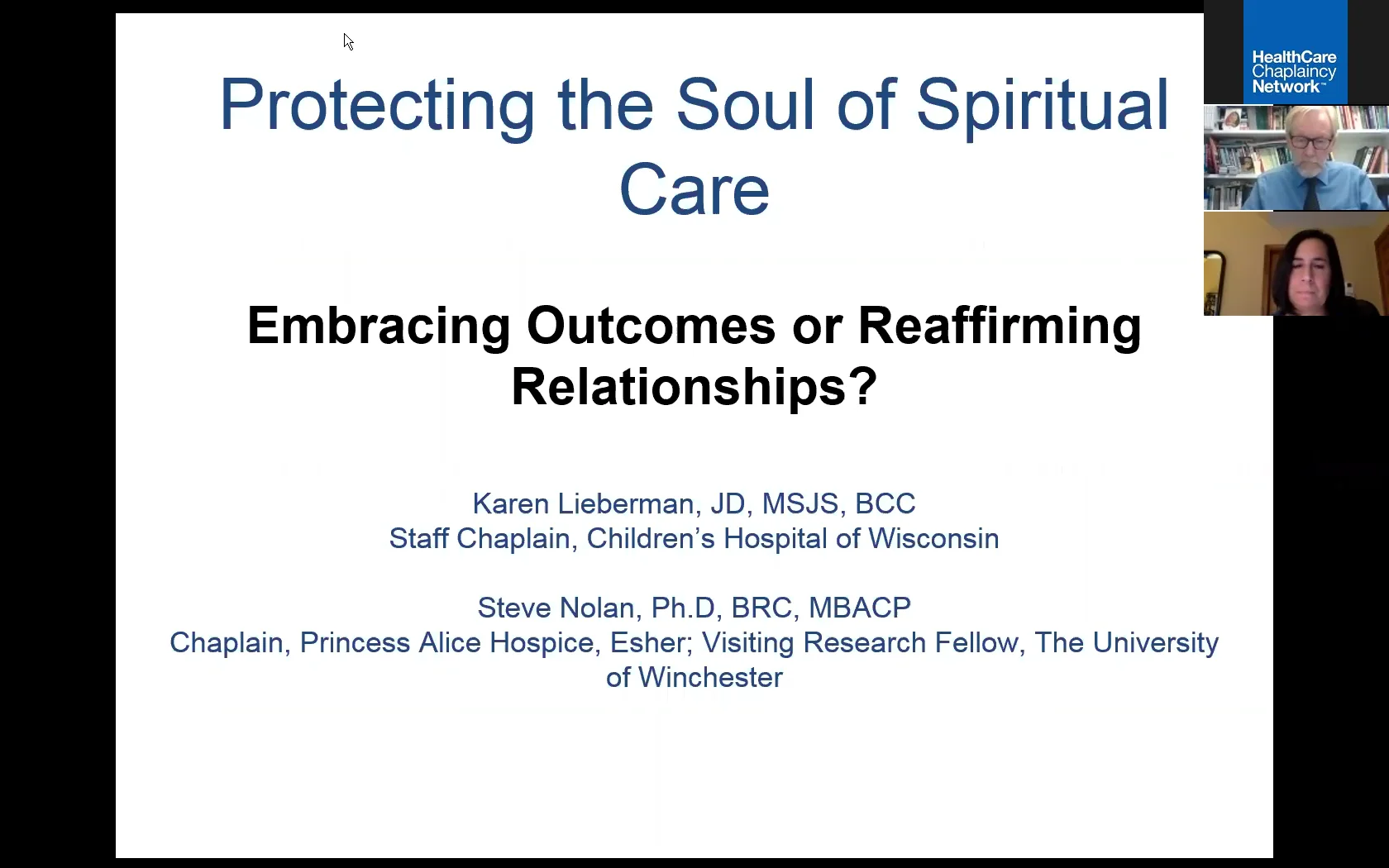 Watch Protecting the Soul of Spiritual Care Online | Vimeo On Demand on ...
