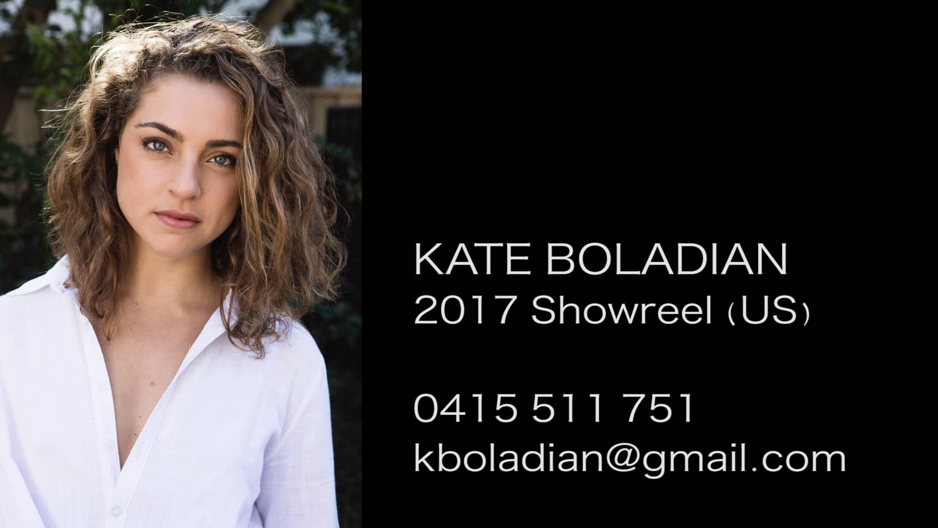 Kate Boladian US Reel on Vimeo