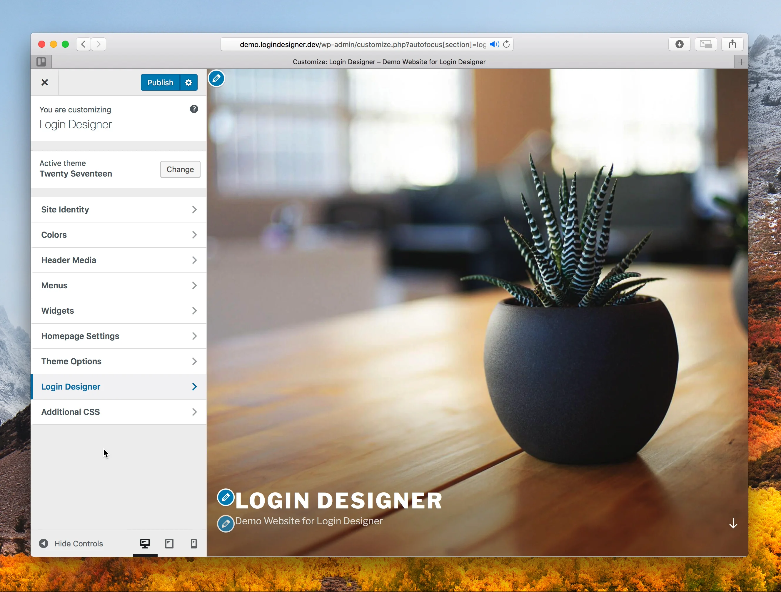 Context-Aware Previews within the WordPress Customizer on Vimeo