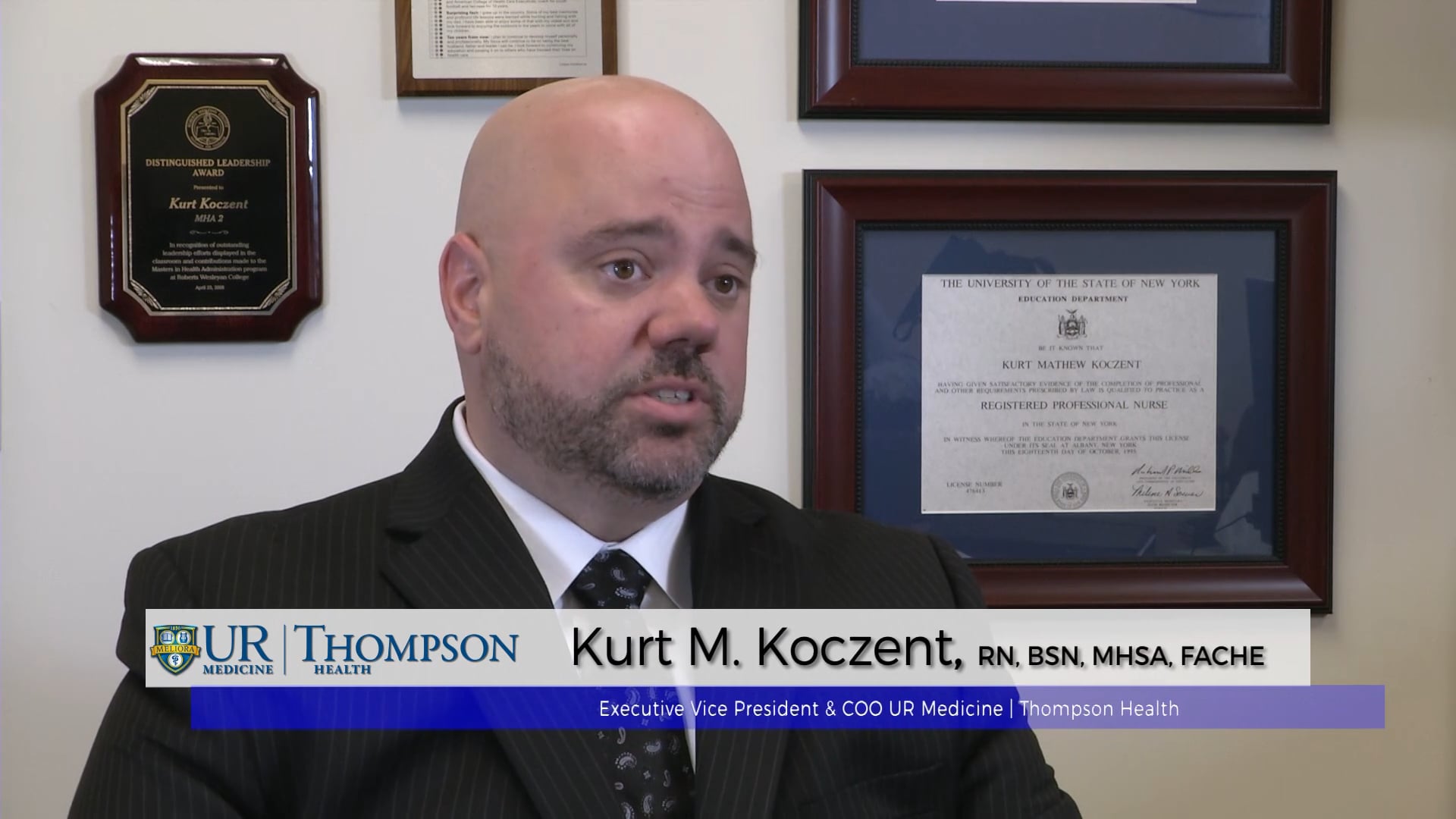 SGVD17004_Rev_A Kurt Koczent, COO - Thompson Health on Vimeo