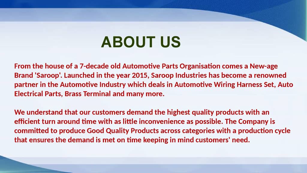 Automotive Wiring Harness | Saroop Industries on Vimeo