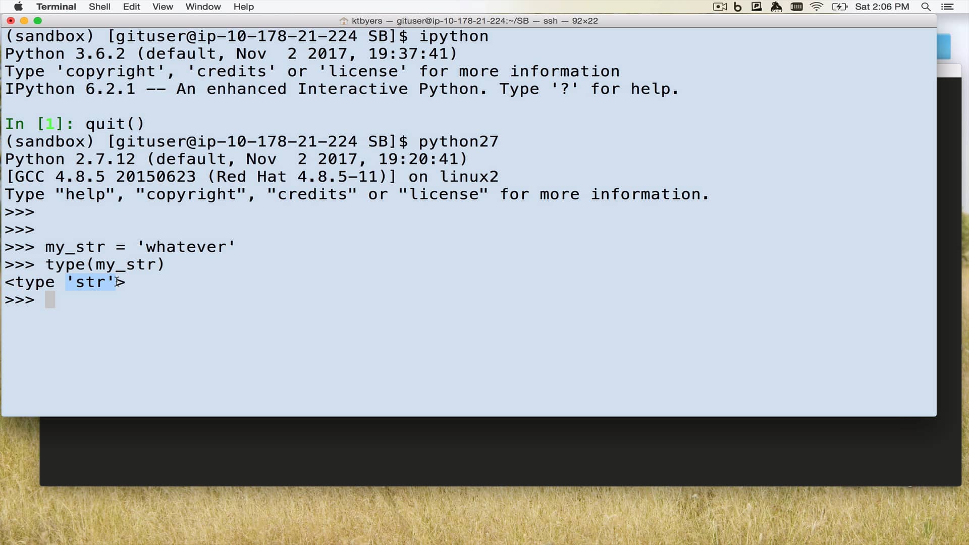Learning Python - Week1 / Strings (Part1) on Vimeo