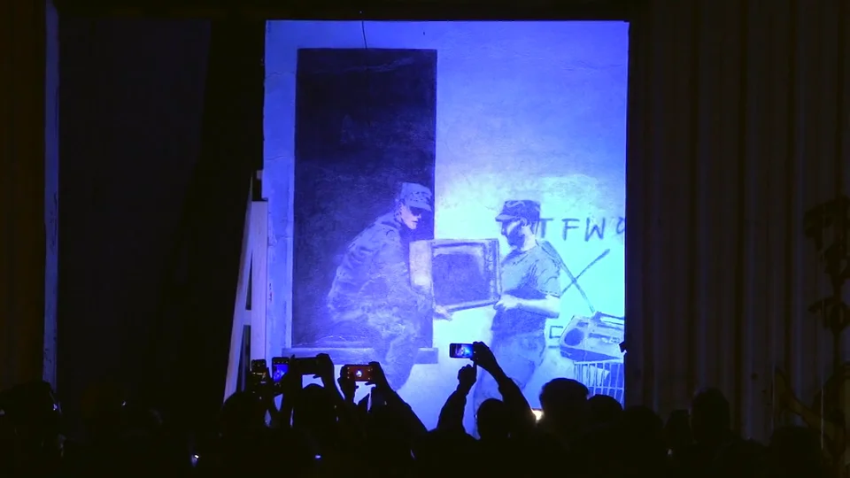 Unveiling Banksy LIVE on Vimeo