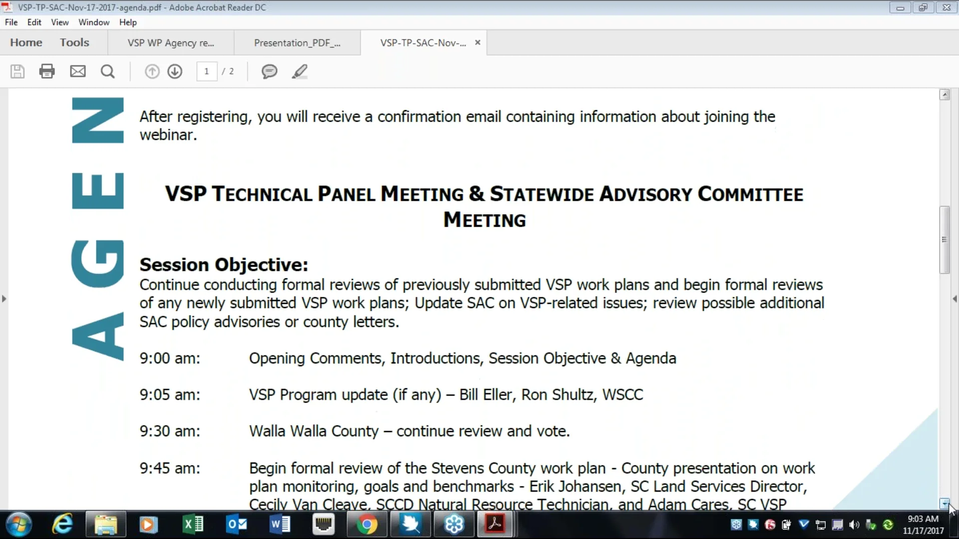 VSP Technical Panel meeting on Vimeo