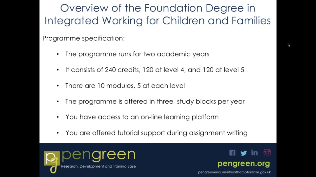 Degree Course Webinar on Vimeo