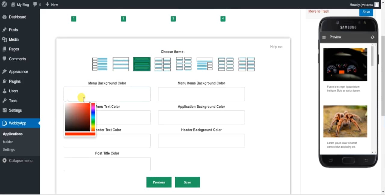 Webby App Demo on Vimeo
