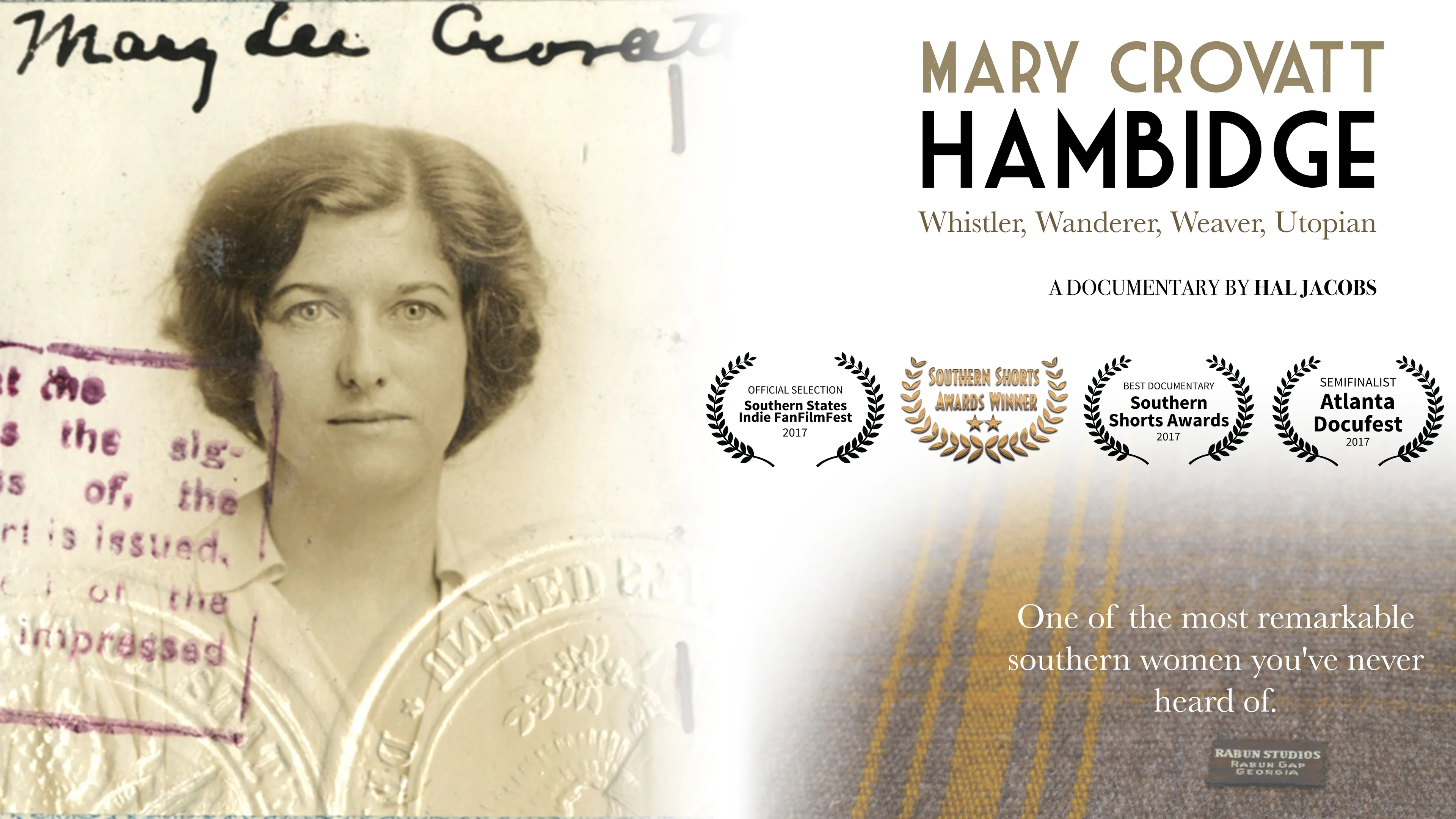 Mary Crovatt Hambidge: Whistler, Wanderer, Weaver, Utopian on Vimeo