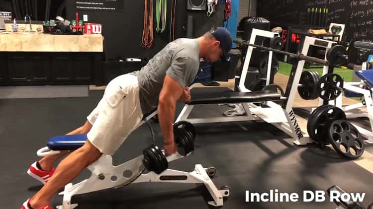 Incline Dumbbell Row