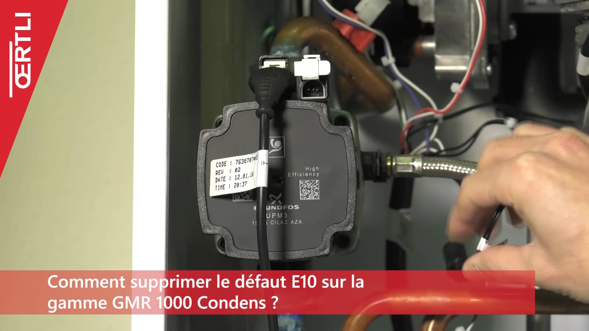 Comment supprimer le défaut E10 sur la gamme GMR 1000 Condens ? on Vimeo