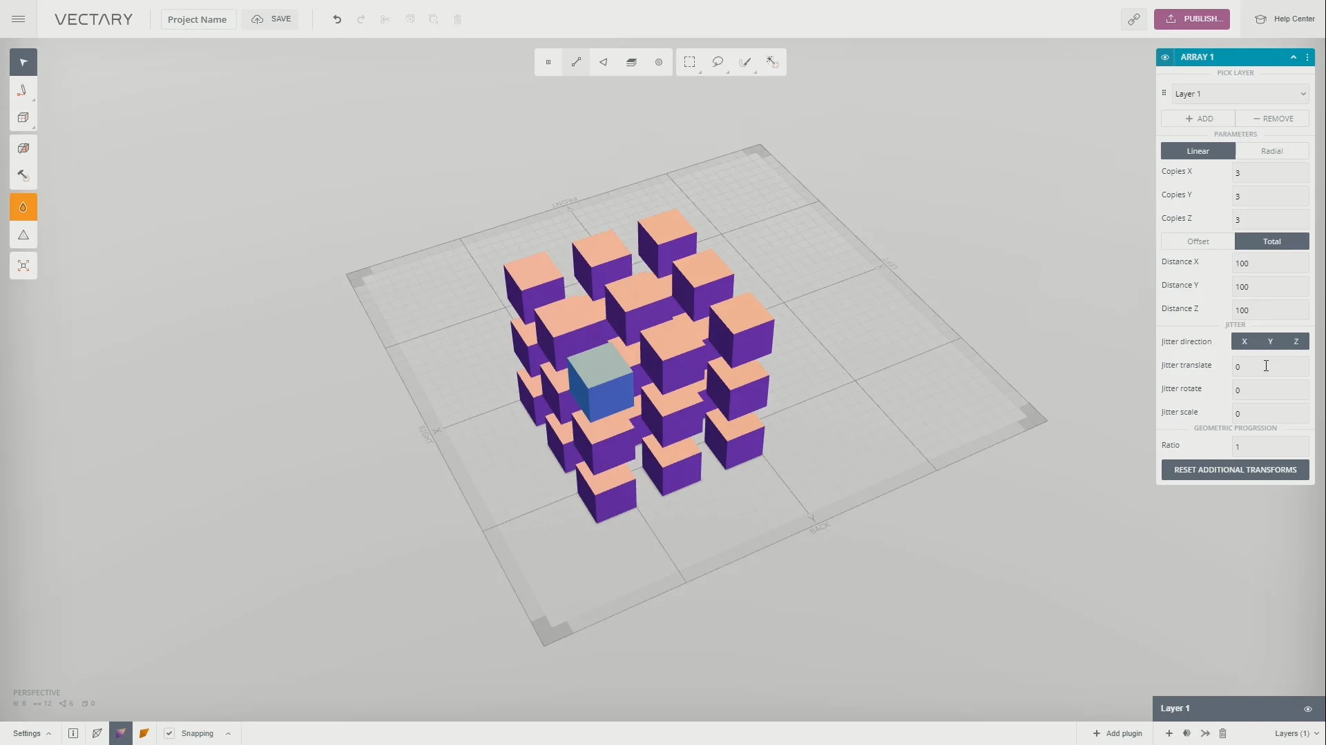 VECTARY | Learn 3D | Array | Linear on Vimeo