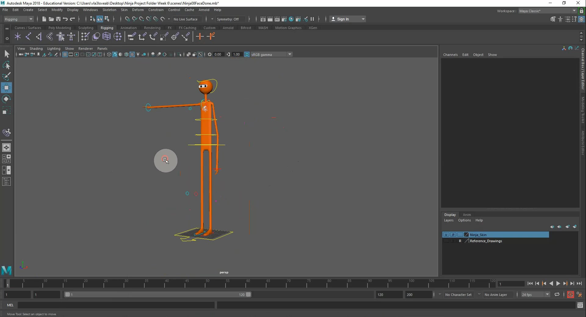 Maya Ninja Stage 12 Rigging Finalizing the Rig And Skinning on Vimeo