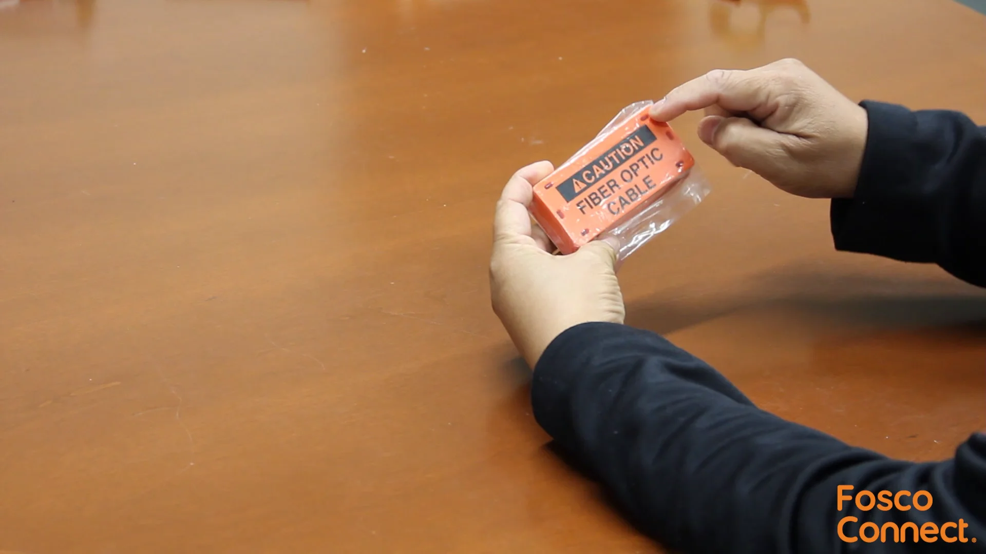 How to use a tie-on "fiber optic cable" warning label? on Vimeo