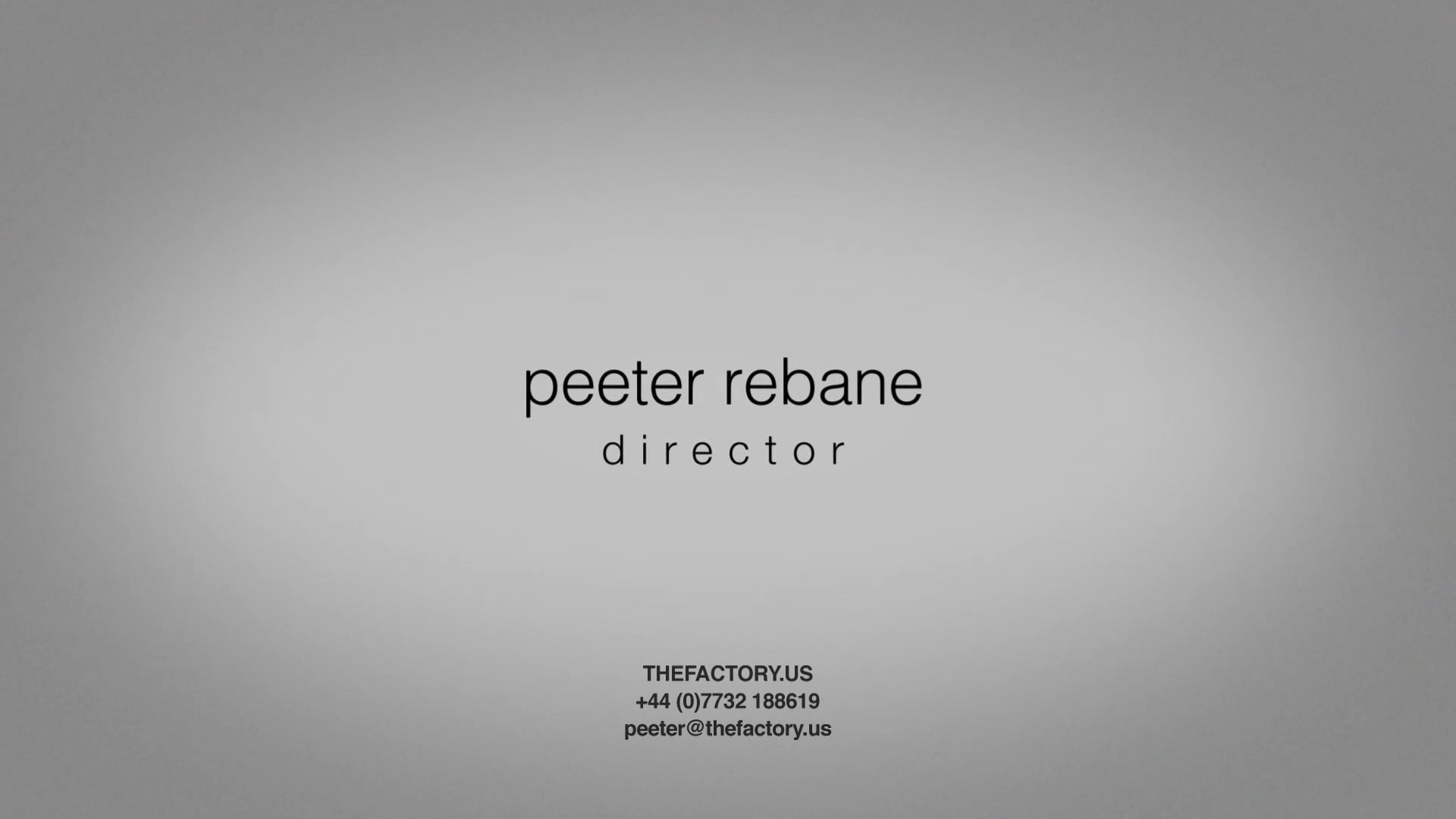 Peeter Rebane - Director's Showreel on Vimeo