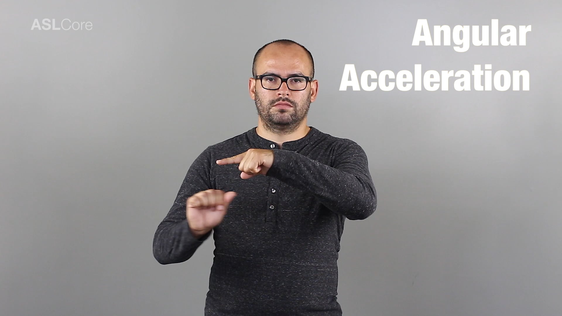 Angular Acceleration Sign on Vimeo