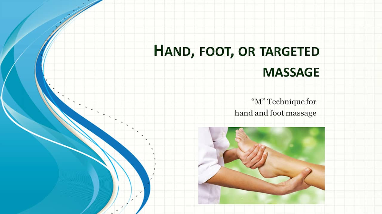 Hand And Foot Massage On Vimeo