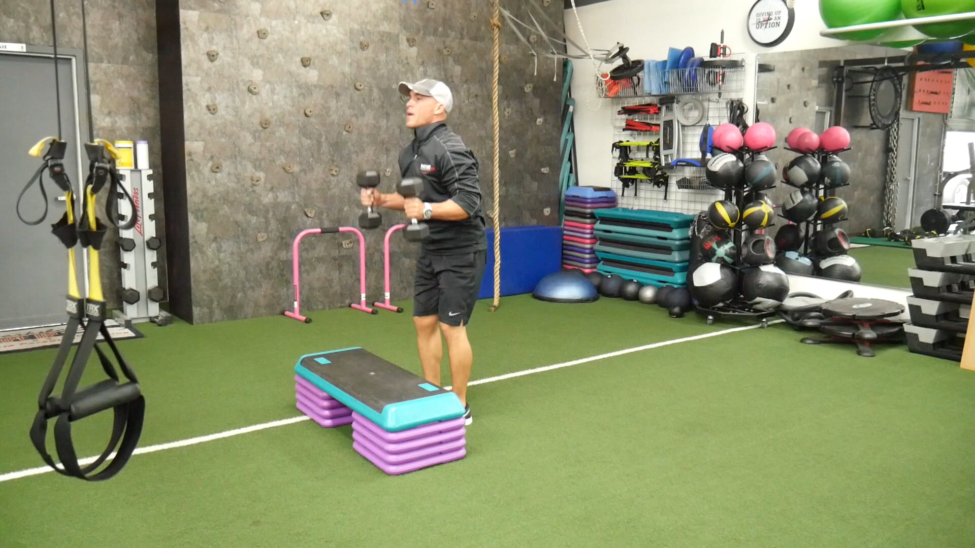 Dumbbell Burpee Press #2 on Vimeo