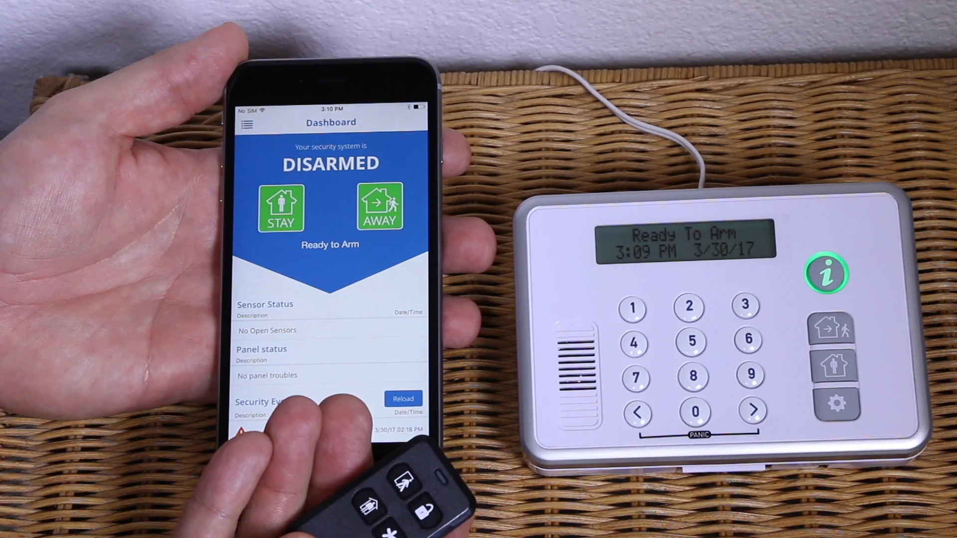 2GIG RELY APP ARM STAY WITH KEYFOB on Vimeo