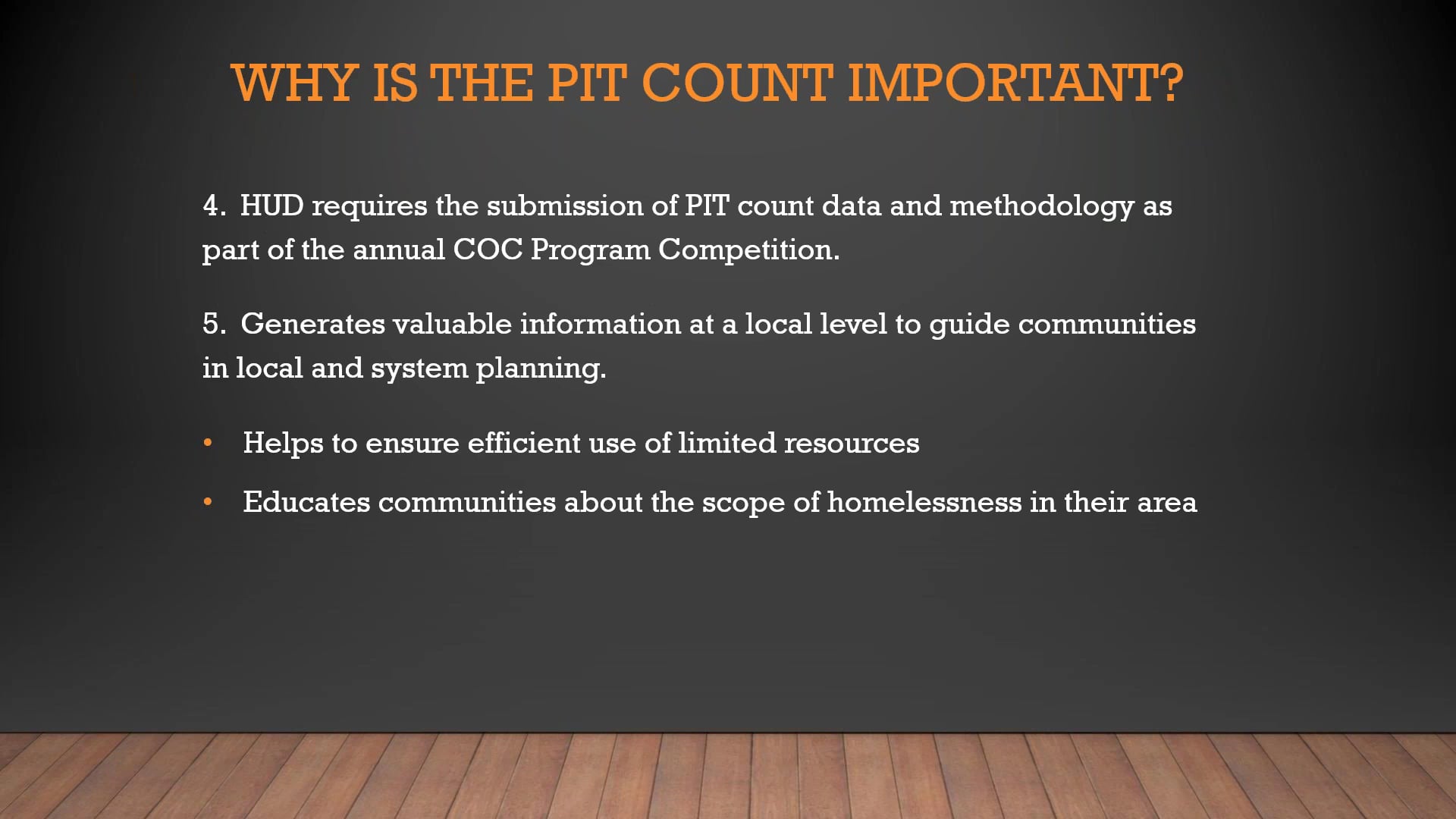 PIT Count 101 on Vimeo