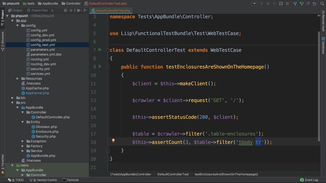 DomCrawler: Epic Beast of the Night > PHPUnit (Legacy): Testing with a ... DomCrawler: Epic Beast of the Night > PHPUnit (Legacy): Testing with a ...