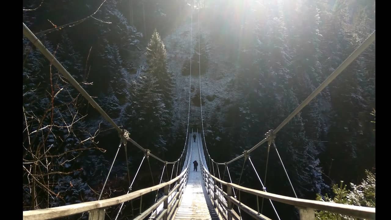 SWITZERLAND BRDIGES / SCHWEIZ BRÜCKE: Traversina-footbridge II ...