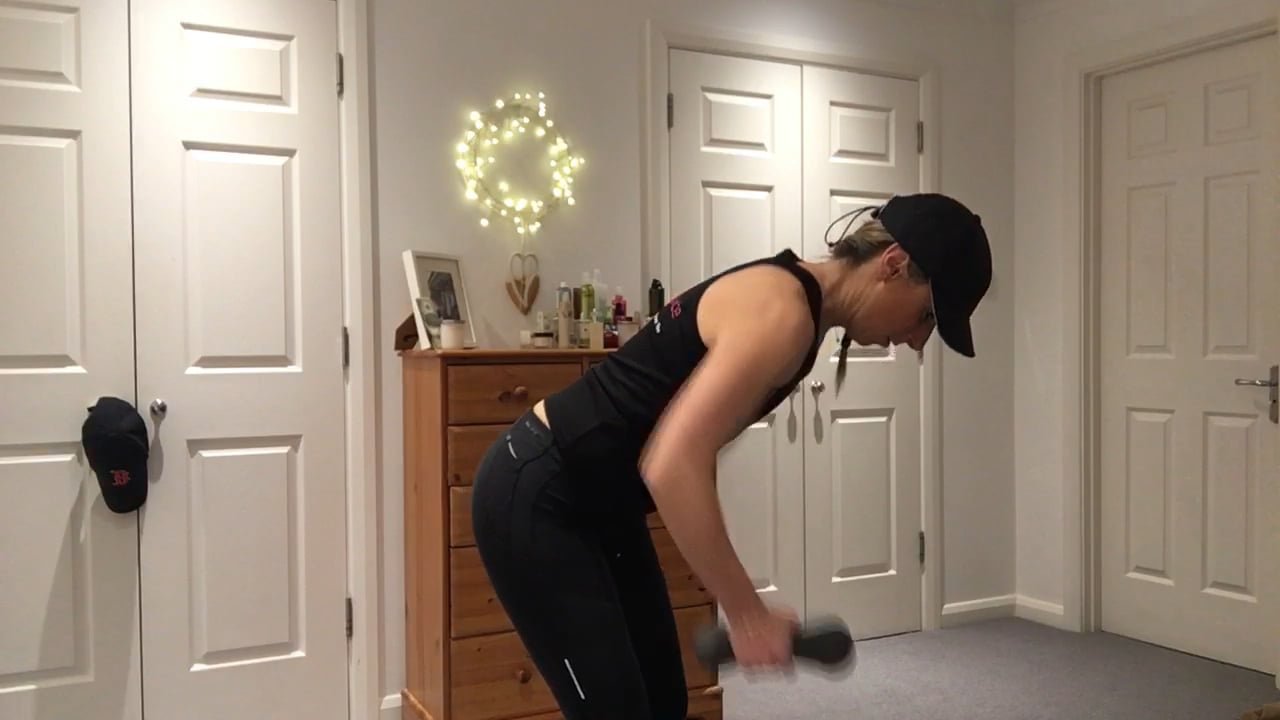 Upper body weighted workout on Vimeo