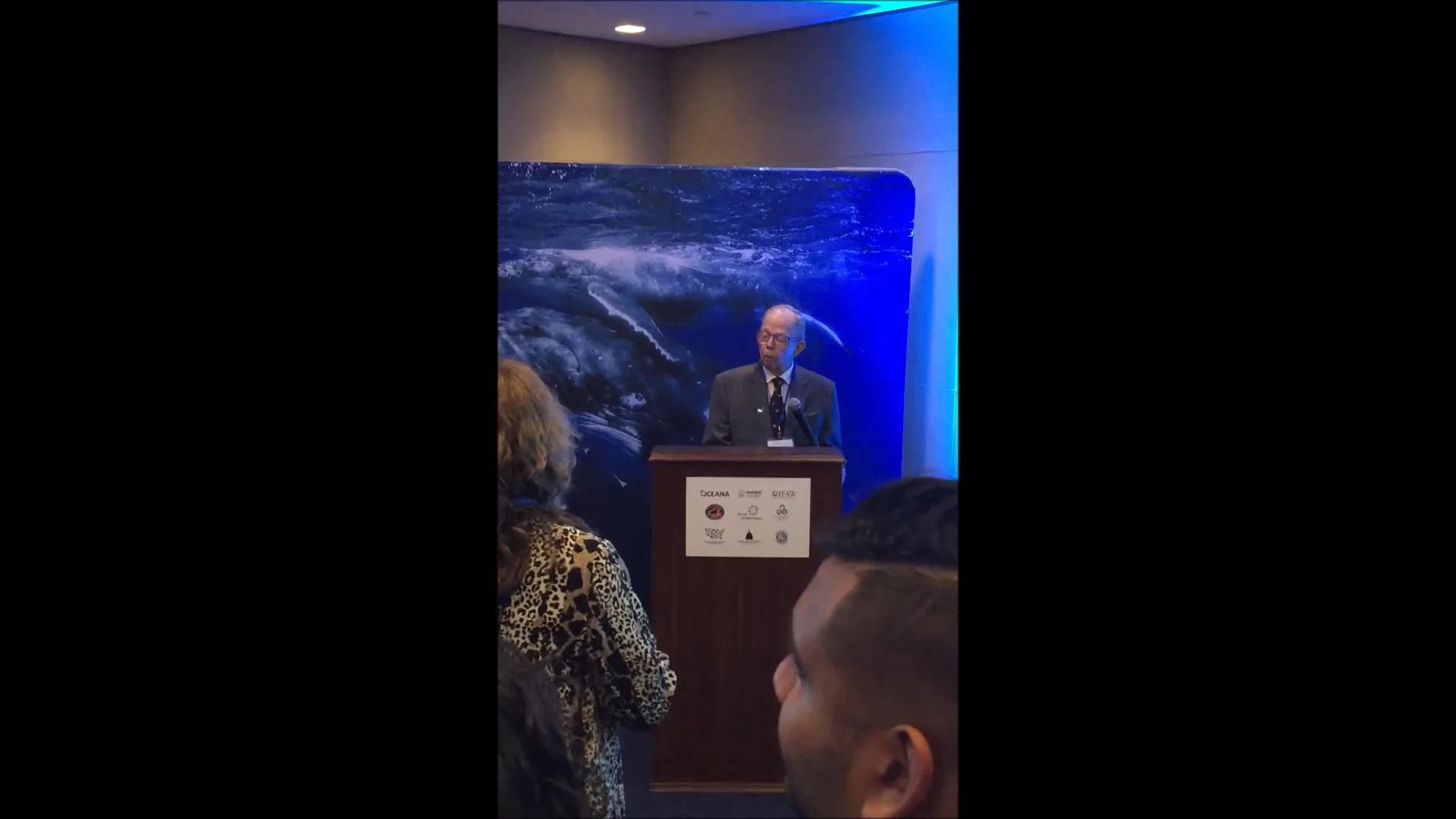 Dr. Lee Talbot giving remarks on Capitol Hill - MMPA 45th anniversary ...