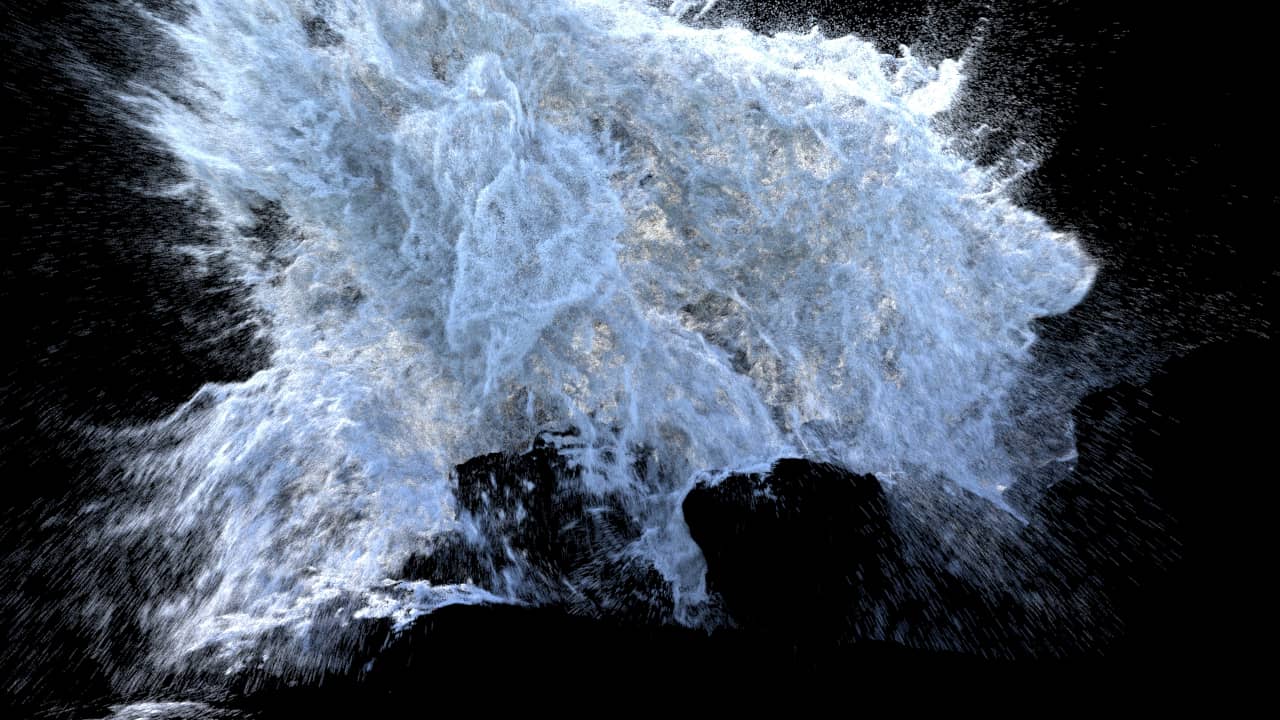 Water Splashing on rocks - Houdini Flip Simulation on Vimeo